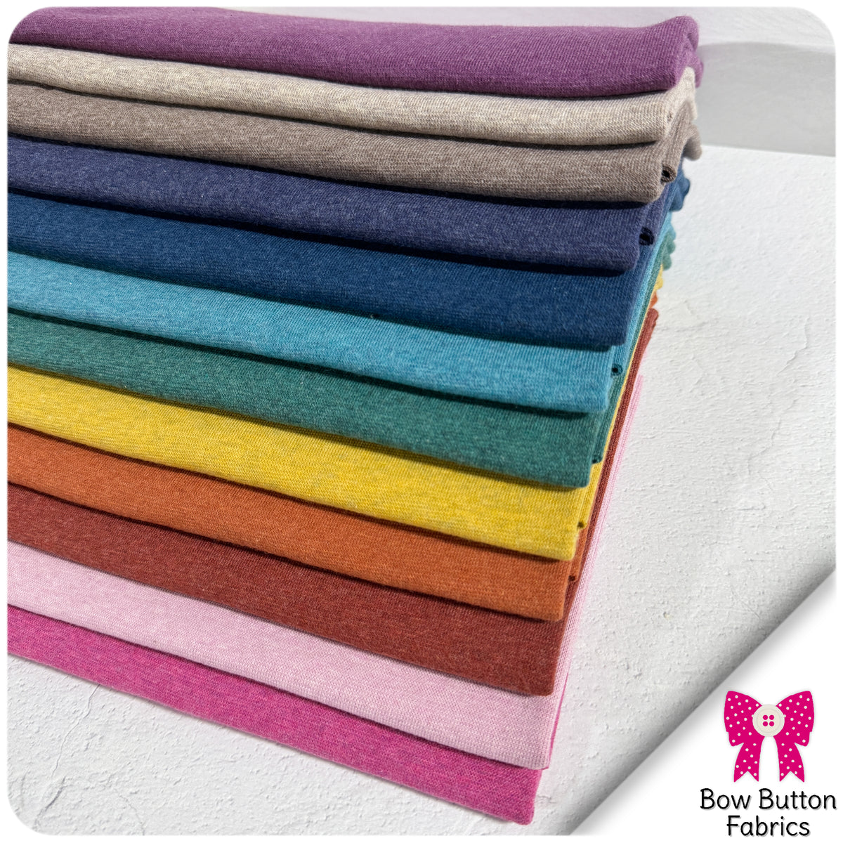 Heathered Jersey– Bow Button Fabrics