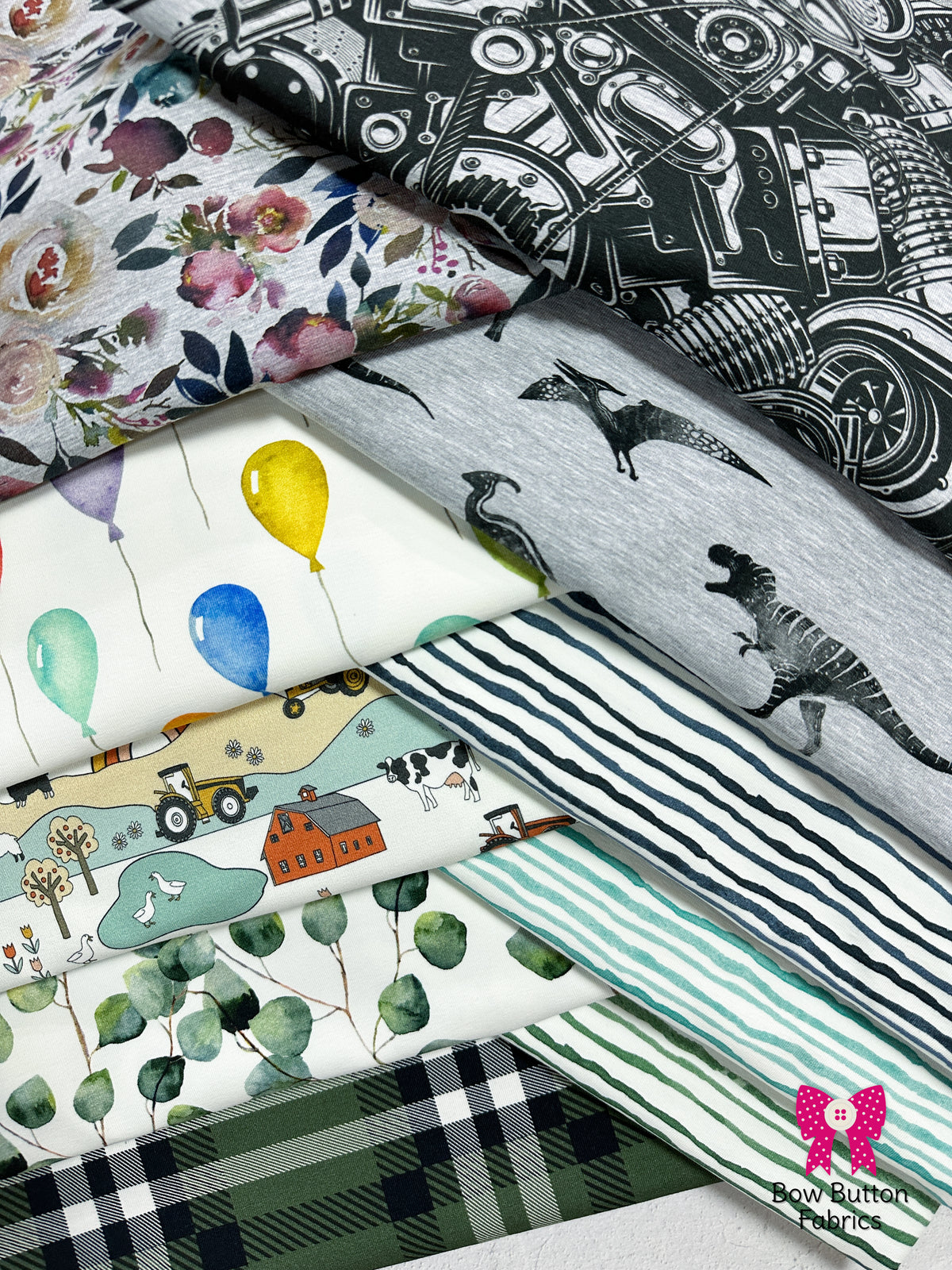 Tygdrommar– Bow Button Fabrics